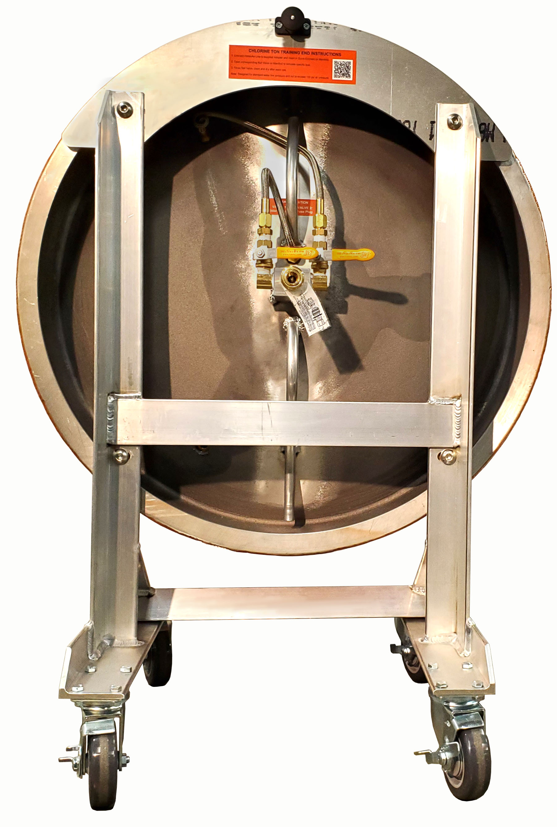 Chlorine One Ton Training End with Wheels | Indian Springs